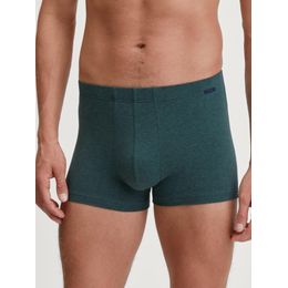 Trunk Calida "Cotton Sporty", Herren, Gr. L (52/54), schwarz glen mel&eacute;, Obermaterial: 95% Baumwolle, 5% Elasthan, k&ouml;rpernah, Unterhosen, stoff&uuml;berzogener Bund, Single Jersey, elastisch, kurzes Bein