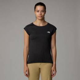 Funktionsshirt The North Face "W TANKEN TANK - EU", Damen, Gr. S, schwarz (tnf schwarz light heather), Obermaterial: 100% Polyester, normal, Rundhals, Shirts Funktionsshirt, weiter Rundhalsausschnitt, &uuml;berschnittene &Auml;rmel, sportlicher Stil