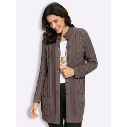 Longstrickjacke