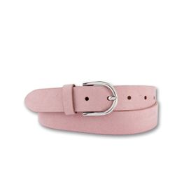 Bernd G&ouml;tz Lederg&uuml;rtel BERND G&Ouml;TZ "Lederg&uuml;rtel mit Velours und Designschlie&szlig;e", Damen, Gr. 100, rosa, Rindsleder, G&uuml;rtel Lederg&uuml;rtel