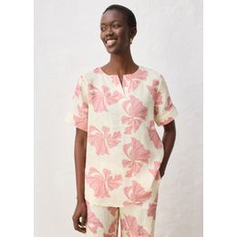 bonprix Tunika aus reinem Leinen, beige, Gr.42, Bedruckte Tunika aus reinem Leinen, aus Leinen