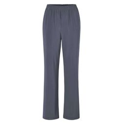 Schlupfhose GOLDNER "Kurzgr&ouml;&szlig;e Slinky-Hose mit weitem Bein", Damen, Gr. 19, K-Gr, grau (dunkelgrau), Obermaterial: 95% Polyester PES. 5% Elasthan EL., festlich, Hosen Schlupfhose, Kein B&uuml;geln n&ouml;tig