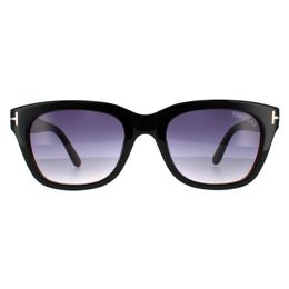 Tom Ford Square Mens Black & Brown Smoke Grey Gradient Sonnenbrillen