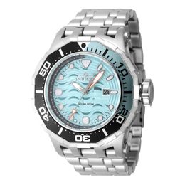 Invicta Pro Diver 47846 Herrenuhr - Quarzwerk - Edelstahl mit blauem Zifferblatt - 52 mm