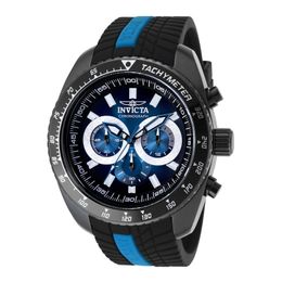 Invicta S1 Rally 36305 Herrenuhr - Quarzwerk - Edelstahl mit blauem Zifferblatt - 48 mm