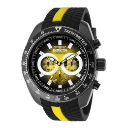 Invicta S1 Rally 36306 Herrenuhr - Quarzwerk - Edelstahl mit gelbem Zifferblatt - 48 mm