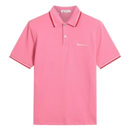Ben Sherman - Poloshirt f&uuml;r Herren, Piqu&eacute; (Calypso Koralle)