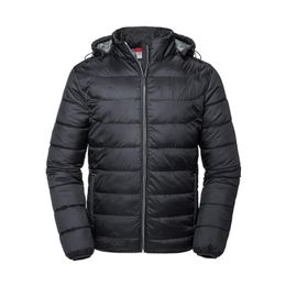 Russel Athletic Russell Adult Unisex Hooded Nano Jacket (Schwarz)
