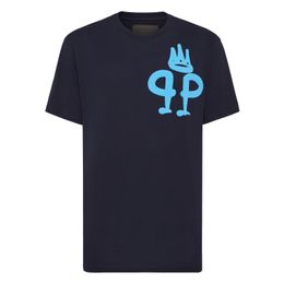 T-Shirt Philipp Plein "King Plein", Jungen, Gr. XXL, 14, dunkelblau, Obermaterial: 100% Baumwolle, Shirts T-Shirt