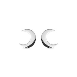 Luxenter Sterling Silber 925 Rhodium plattiert Ohrringe - Halbmond