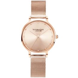 VICTORIA HYDE Uhr Metropolitan Crystal Mesh, rosegold