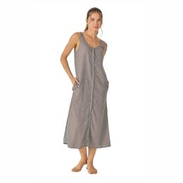 Damen Sommer Lange &Auml;rmellose Nachthemd JJB38
