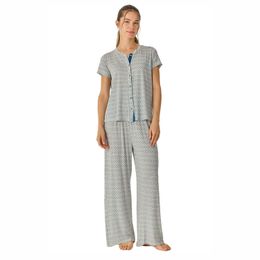 Damen Sommerpyjamas mit l&auml;ssigen langen Hosen JJB28