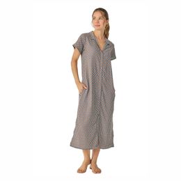 Damen Sommer Lange Kurzarm Nachthemd JJB39