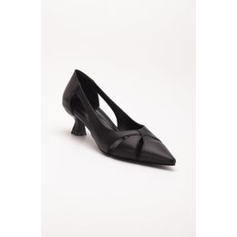 Sidal Kitten Heel Leder-Pumps (Damen)
