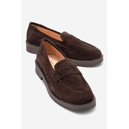 Bree Plateau Penny Leder Loafer