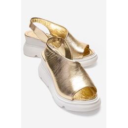 Agusto Leder-Plateau-Sandale (Damen)