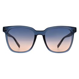 Calvin Klein Square Womens Crystal Marineblau Pfirsich Farbverlauf CK20519S