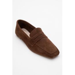Morne Leder Loafer Damen