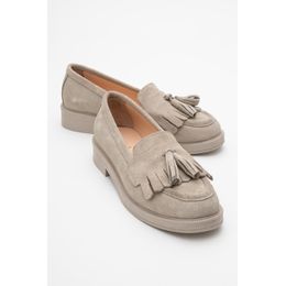 Milly Leder Quaste Loafer