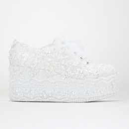 Florette Lace Bridal Platform Turnschuhe