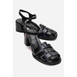 Devora Leder Blockabsatz Sandale