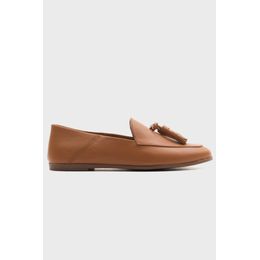 Mona Weich Leder Quaste Loafer