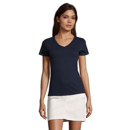 SOLS - "Imperial" T-Shirt V-Ausschnitt f&uuml;r Damen (Dunkelblau)