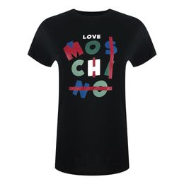 Moschino Jumble Logo Schwarzes T-shirt
