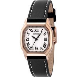 Invicta Wildflower 48963 Damenarmbanduhr - Quartz Uhrwerk - Edelstahl mit Silbernem Zifferblatt - 27 mm