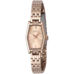 Invicta Angel 48133 Damenarmbanduhr - Quartz Bewegung - Edelstahl mit ros&eacute;goldenem Zifferblatt - 20 mm