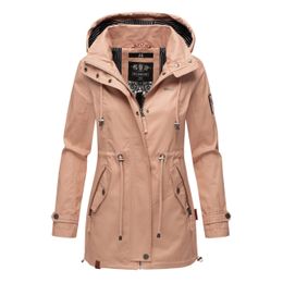 Marikoo leichte Damen &Uuml;bergangsjacke mit abnehmbarer Kapuze