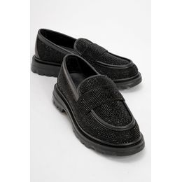 Babel Stein Verziert Wildleder Loafer Damen