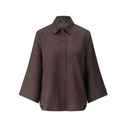 Peter Hahn - Bluse, braun, Gr. 40 / M - Leinen