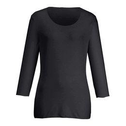 Peter Hahn - Rundhals-Shirt, schwarz, Gr. 42 / M