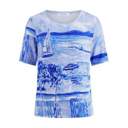 Peter Hahn - Rundhals-Shirt, blau, Gr. 38 / S