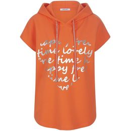 Peter Hahn - Kapuzen-Sweatshirt, orange, Gr. 36 / S - Baumwolle