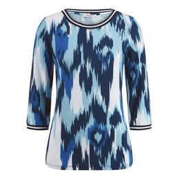 Peter Hahn - Rundhals-Shirt mit 3/4-Arm, blau, Gr. 38 / S