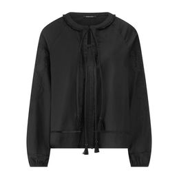 Peter Hahn - Bluse, schwarz, Gr. 46 / L - Baumwolle