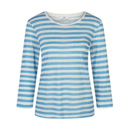 Peter Hahn - Rundhals-Shirt mit 3/4-Arm, blau, Gr. 38 / S - Lyocell