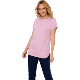 WITT Damen Longshirt mit Taschen, ros&eacute;, Gr&ouml;&szlig;e 52