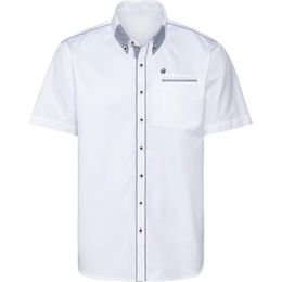 Marco Donati Herren Kurzarmhemd mit Button-down-Kragen wei&szlig;, Gr&ouml;&szlig;e 41/42