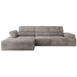 Ecksofa mit Sitzvorzug Rilasso braun Ma&szlig;e (cm): B: 296 H: 66 Sofas > Sofas nach Material > Stoffsofas &raquo; Sofa DE