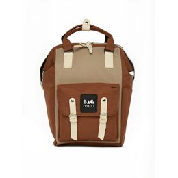 Handtasche BAGMORI "BAG mori Bag Bagmori Diaper Bag", Damen, Gr. onesize, camel, Obermaterial: 100% Polyester, Taschen Handtasche