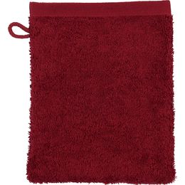 Waschhandschuh Ross "Vita 4004", rot (marsala), B:16cm L:22cm, Frottier, Handt&uuml;cher