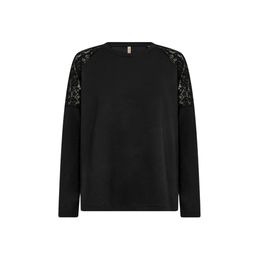 Kurzarmhemd soyaconcept "Soya Concept T-shirt SC-BANU", Damen, Gr. S, Normalgr&ouml;&szlig;en, 9999 schwarz, Obermaterial: 48% Modal, 48% Polyester, 4% Elasthan, Hemden