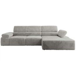 Ecksofa mit Sitzvorzug Rilasso grau Ma&szlig;e (cm): B: 296 H: 66 Sofas > Sofas nach Material > Stoffsofas &raquo; Sofa DE