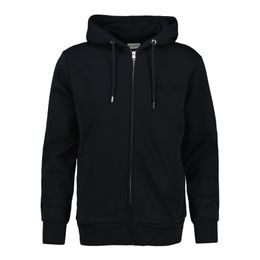 Kapuzensweatjacke Gant "TONAL SHIELD FULL ZIP", Herren, Gr. L, schwarz, Sweatware, Obermaterial: 100% Baumwolle, regular fit, Rippb&uuml;ndchen, Sweatjacken, Sweatjacke, regular fit