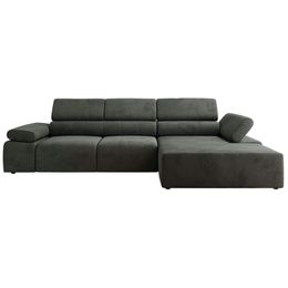 Ecksofa mit Sitzvorzug Rilasso grau Ma&szlig;e (cm): B: 296 H: 66 Sofas > Sofas nach Material > Stoffsofas &raquo; Sofa DE