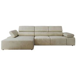 Ecksofa mit Sitzvorzug Rilasso beige Ma&szlig;e (cm): B: 296 H: 66 Sofas > Sofas nach Material > Stoffsofas &raquo; Sofa DE